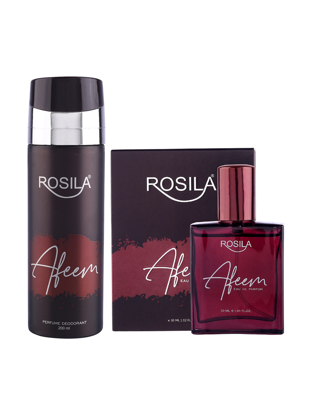 Buy ROSILA Set Of Afeem Eau De Parfum 30 Ml & Deodorant 200 Ml - Perfume And Body Mist for ...