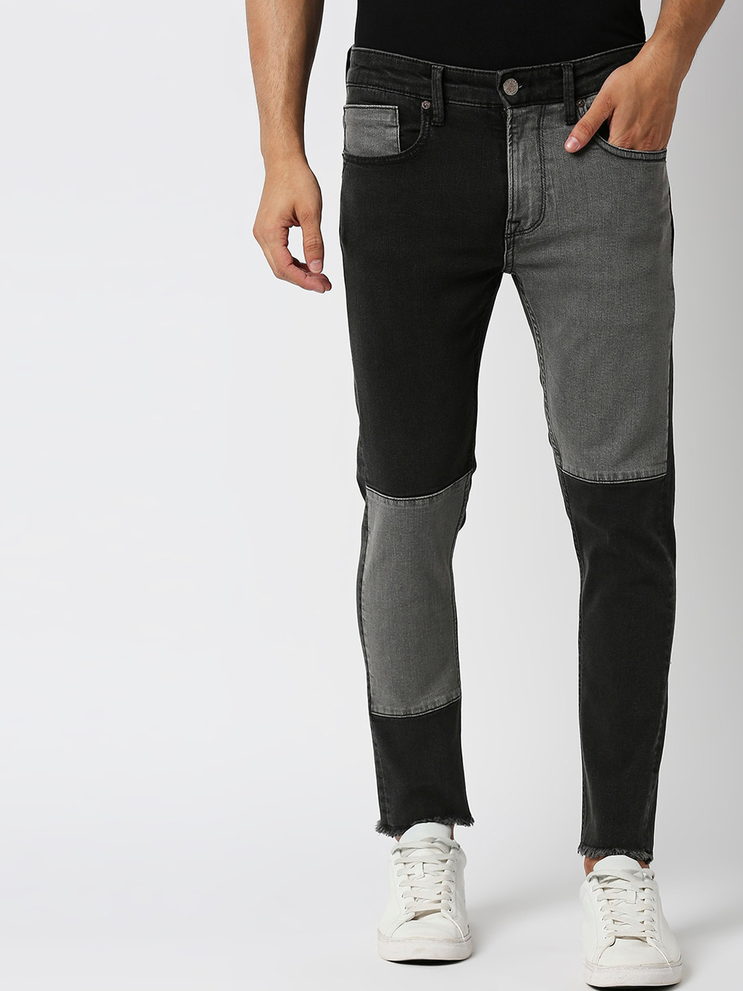 Buy Pepe Jeans Men Skinny Fit Colorblocked Stretchable Jeans - Jeans ...