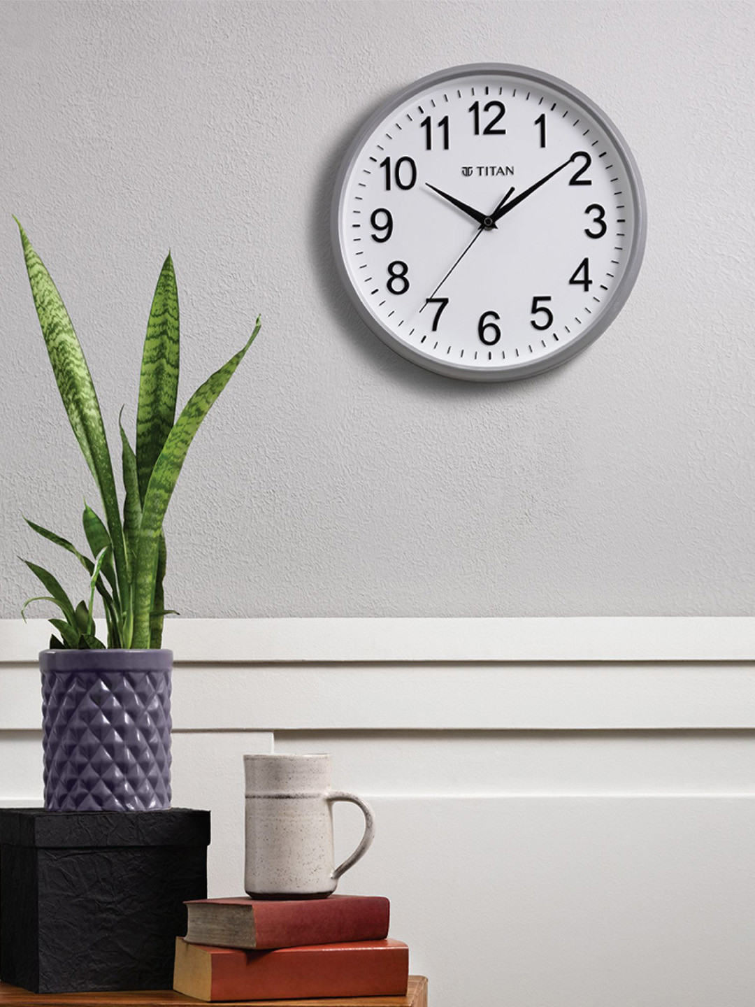 Buy Titan Steel Contemporary Wall Clock - Clocks for Unisex 18467692 ...