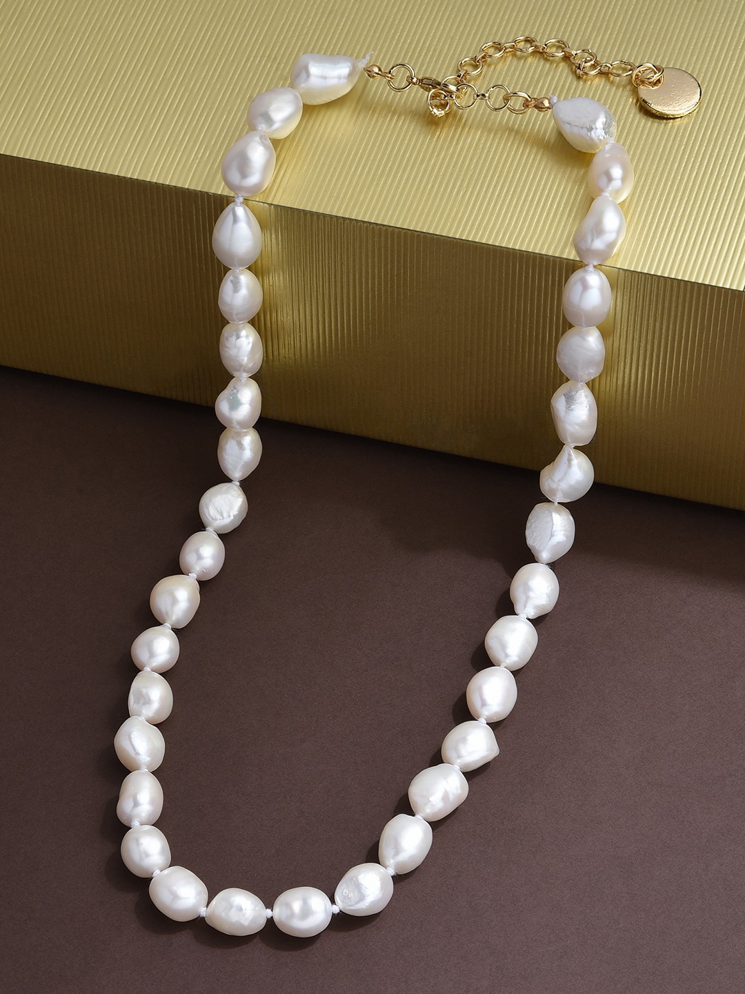 Buy Zaveri Pearls Women White Necklace And Chains Necklace And Chains