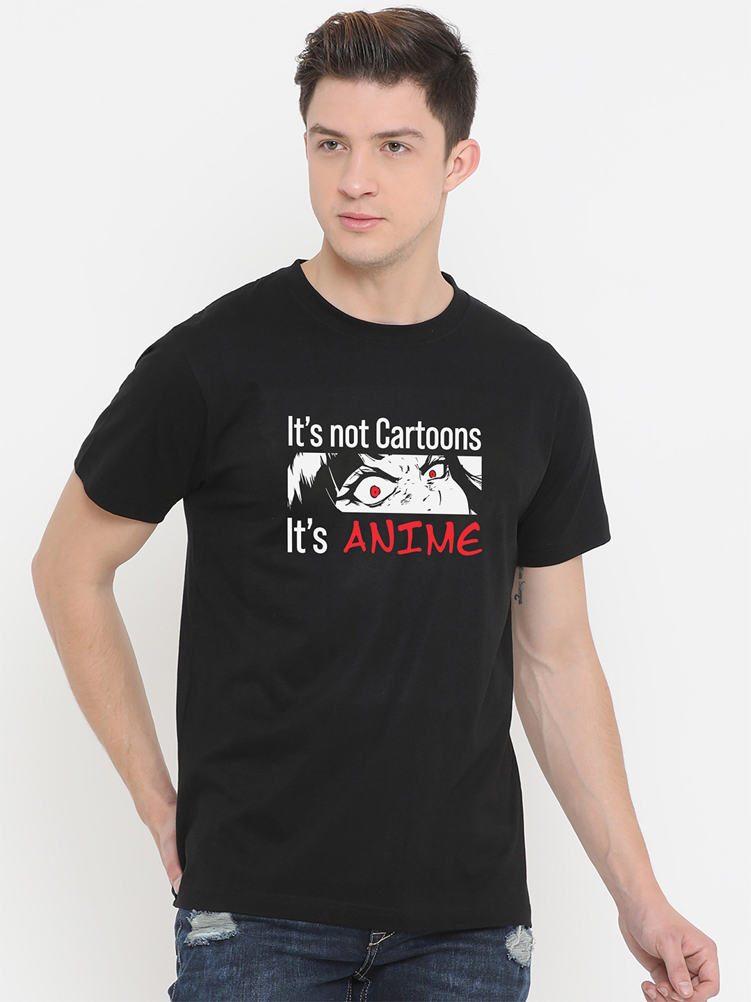 Buy Fully Filmy Men Black Printed T Shirt - Tshirts for Men 18469128 ...