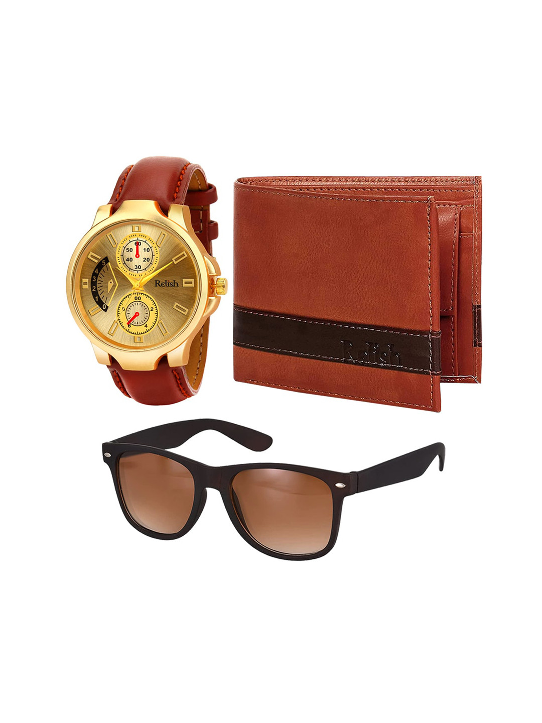Buy Relish Men Brown Accessory Gift Set - Accessory Gift Set for Men ...