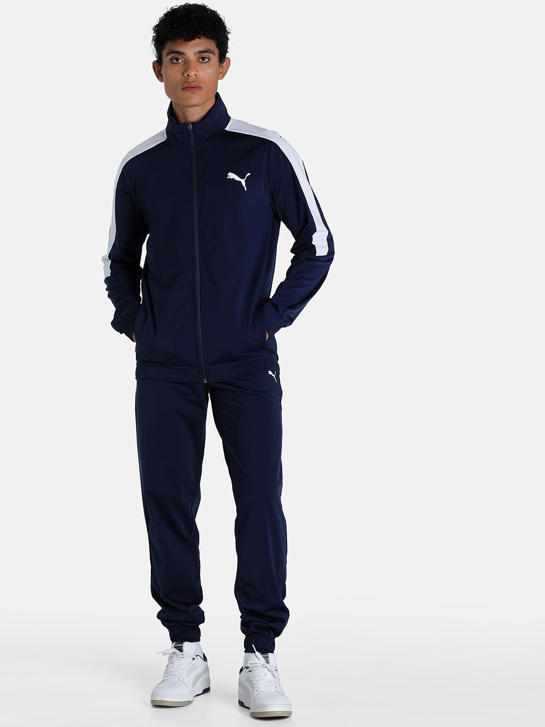 Buy Puma Men Blue Solid Tracksuit - Tracksuits for Men 18480438 | Myntra