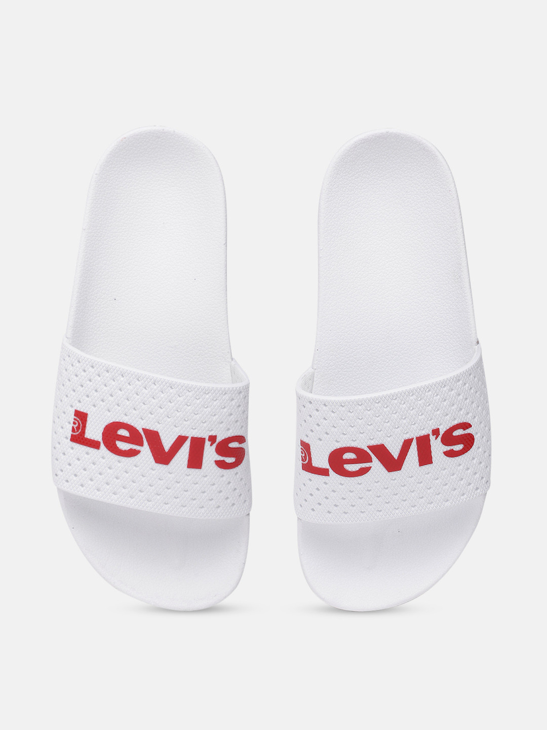 Buy Levis Women White Printed Sliders - Flip Flops for Women 18480758 ...