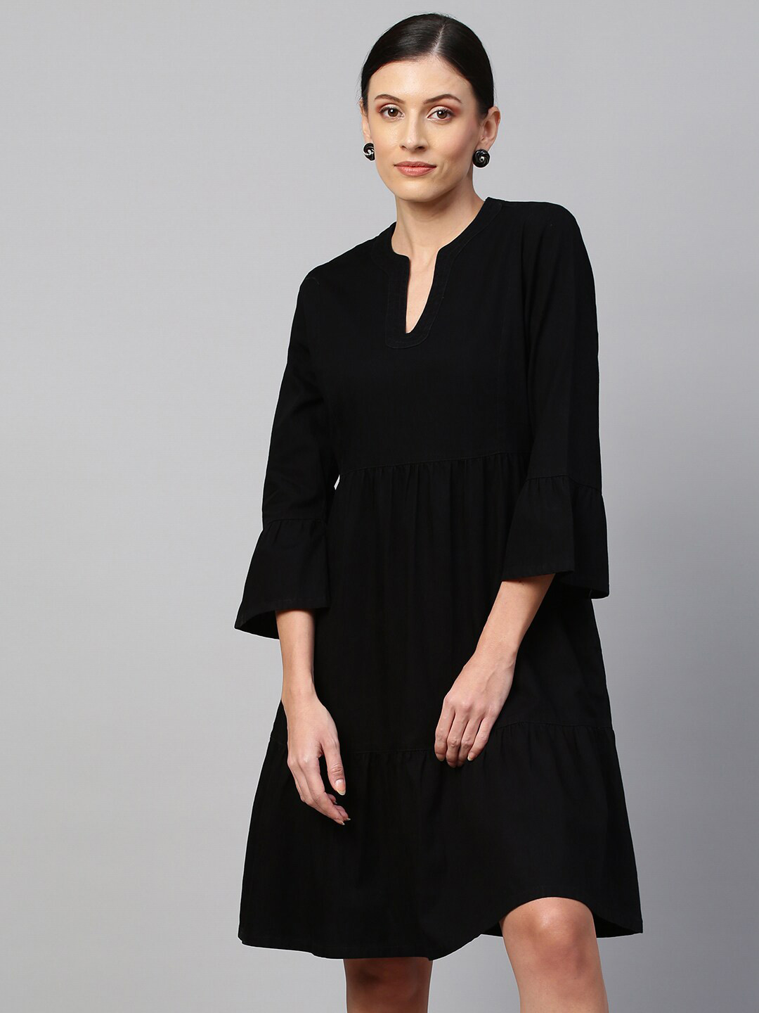 Buy Chemistry Black & Xiketic Casual Denim Dress - Dresses for Women ...