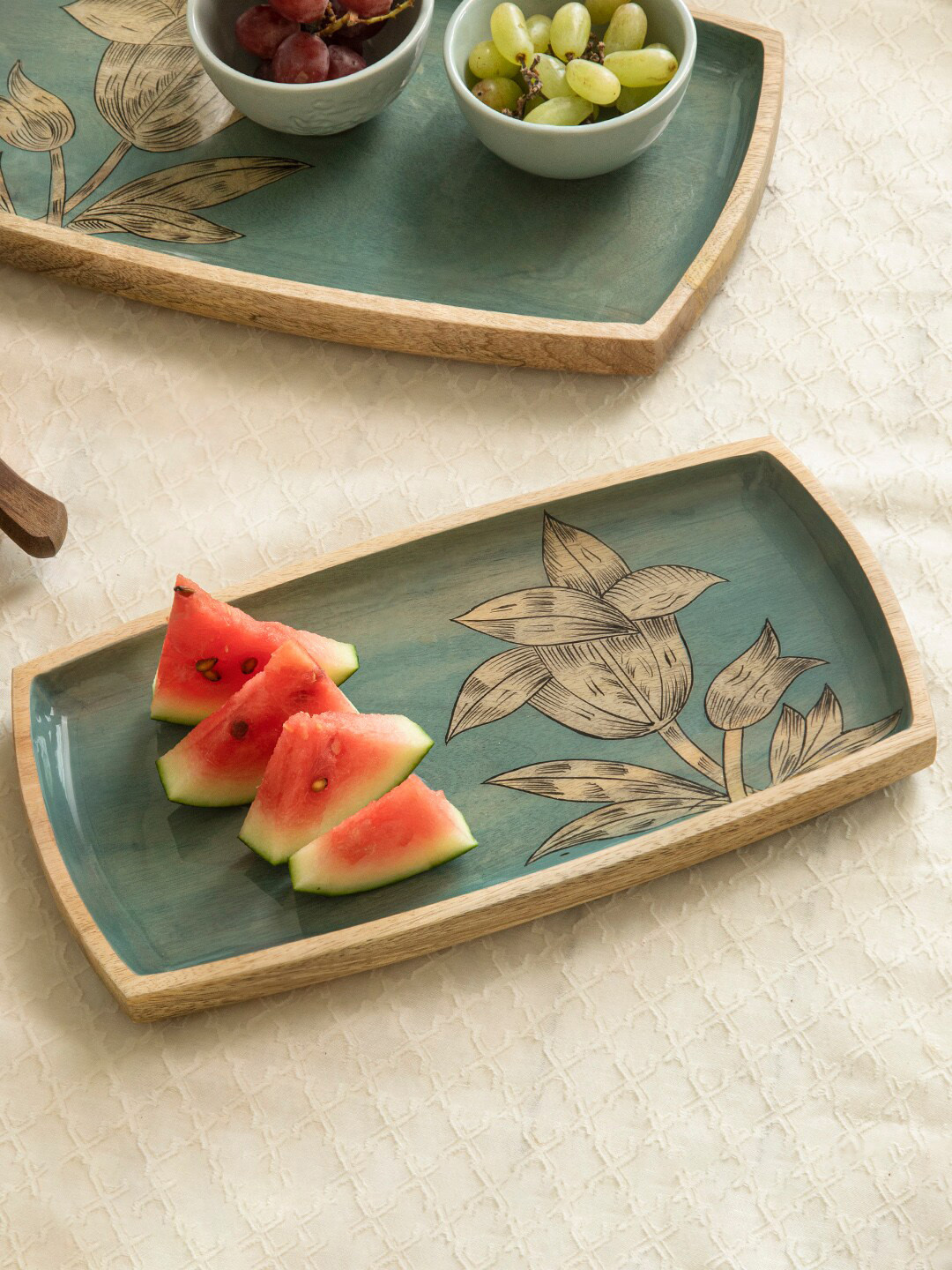 Buy Ellementry Iris Small Serving Platter - Food Platter for Unisex ...