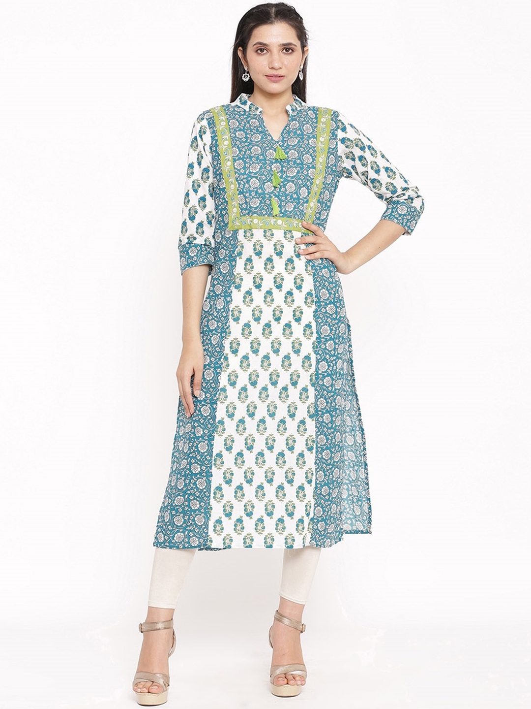 Buy Saart Bunaai Women White Floral Printed Thread Work Kurta - Kurtas ... Buy Saart Bunaai Women White Floral Printed Thread Work Kurta - Kurtas ...