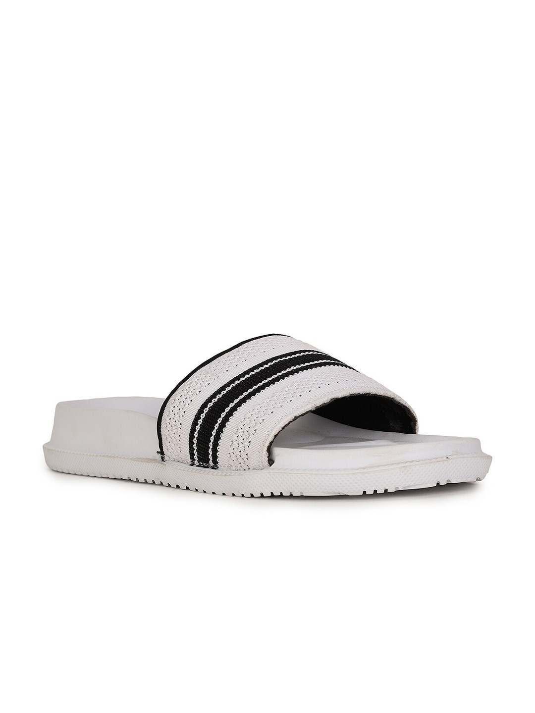 Buy Bata Men White & Black Sliders - Flip Flops for Men 18504716 | Myntra
