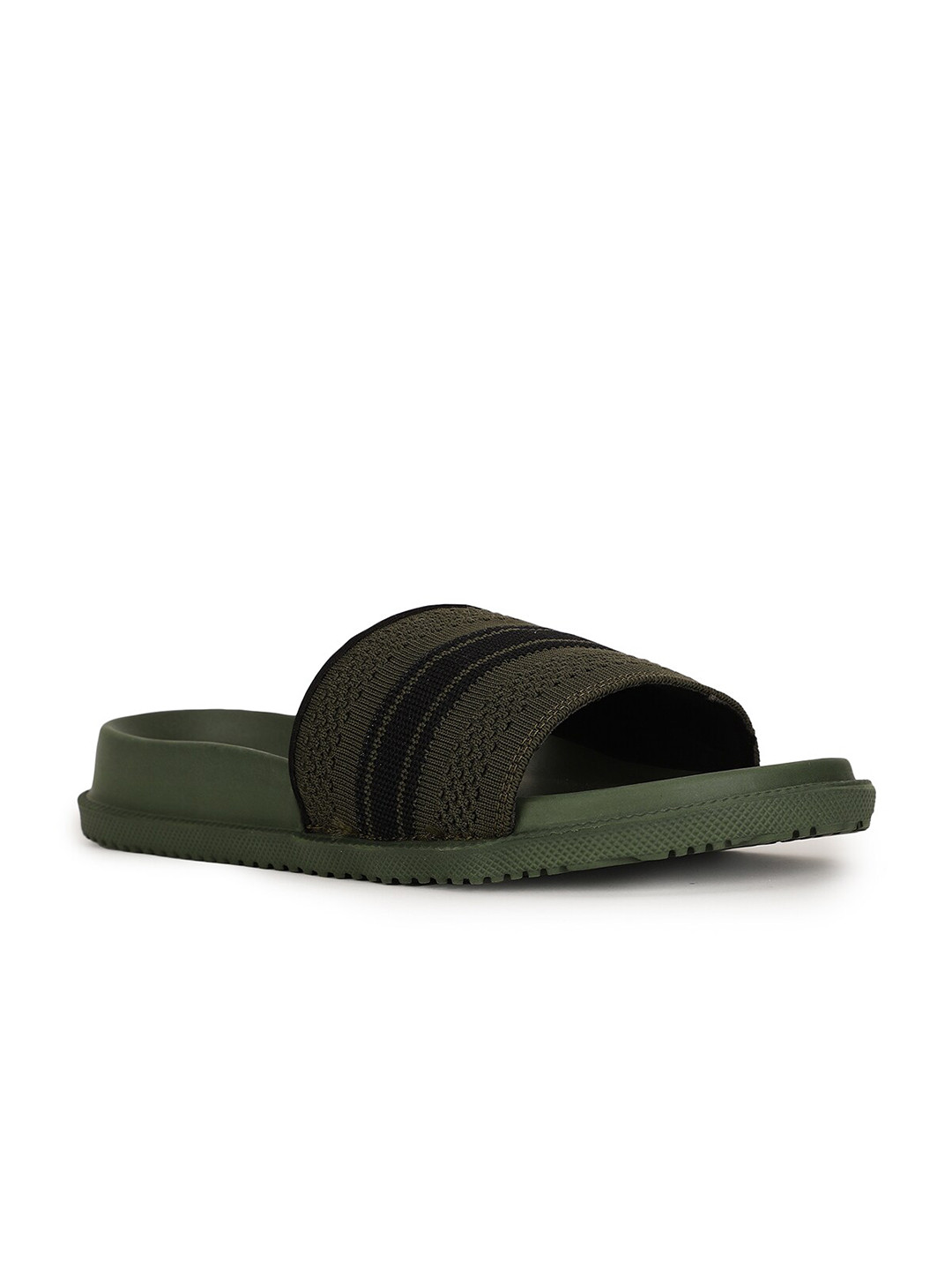 Buy Bata Men Olive Green Sliders - Flip Flops for Men 18504722 | Myntra