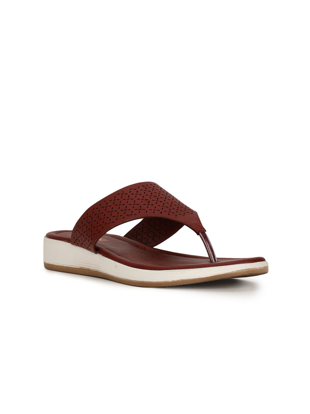 Buy Bata Women Red Open Toe Flats - Flats for Women 18506066 | Myntra