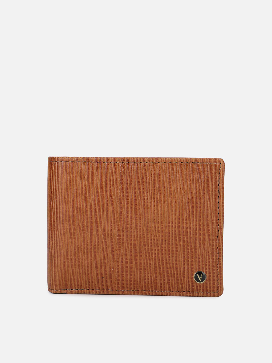 Buy Van Heusen Men Brown Printed Leather Two Fold Wallet - Wallets for ...