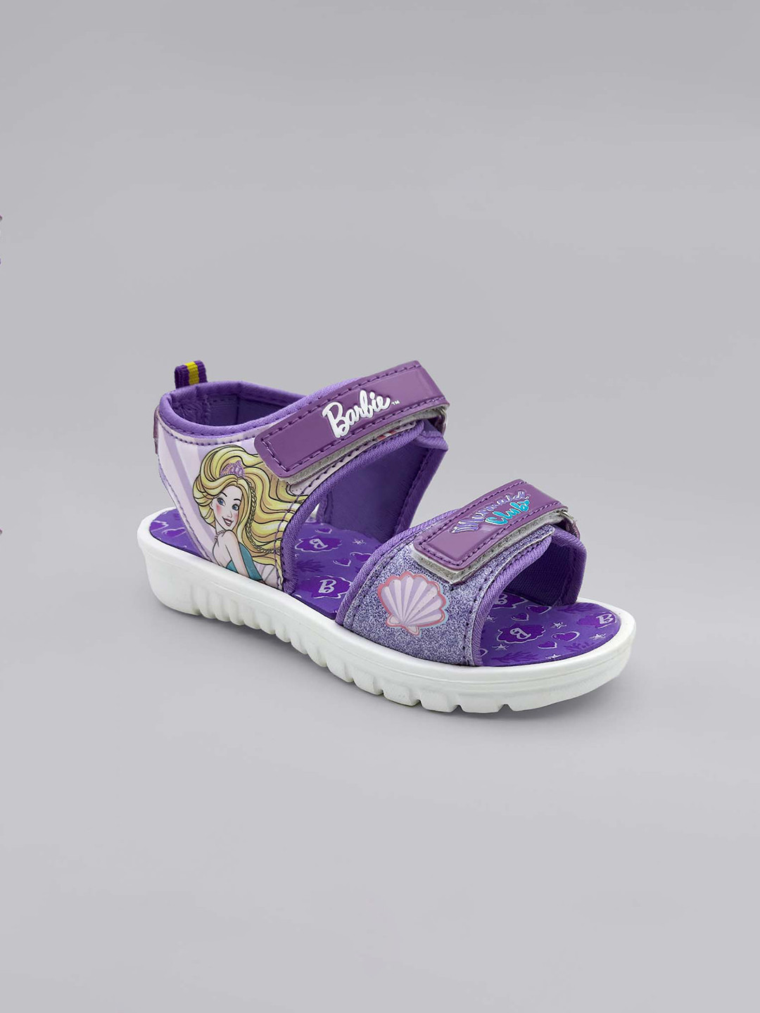 Buy Kids Ville Girls Purple Barbie Featured Comfort Sandals - Sports ...