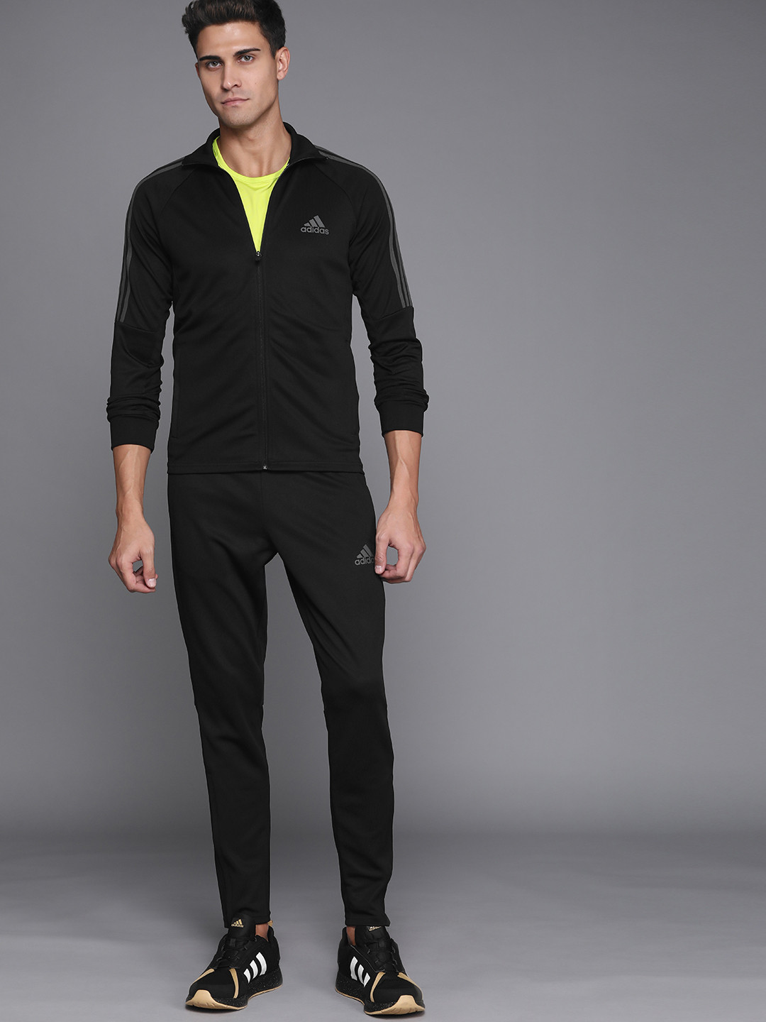 Buy ADIDAS Men Black M SERENO TS Solid Aeroready Primegreen Football ...