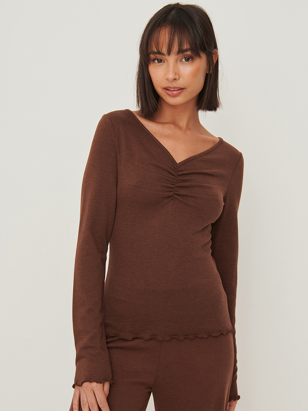 Buy NA KD Brown Solid Top - Tops for Women 18518152 | Myntra