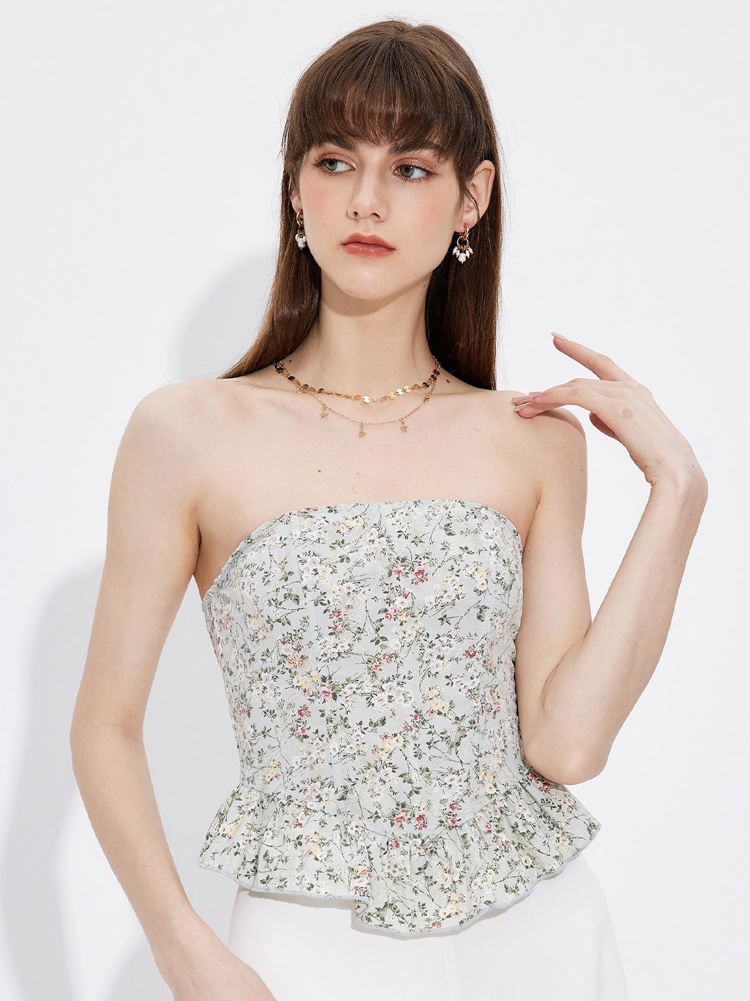 Buy Urbanic Green Shirt Style Crop Top Tops For Women 18525204 Myntra