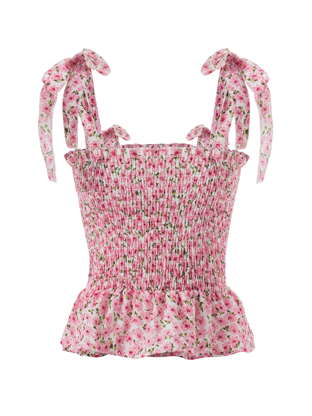 Buy URBANIC Women Pink Floral Print Crop Top - Tops for Women 18525648 ...