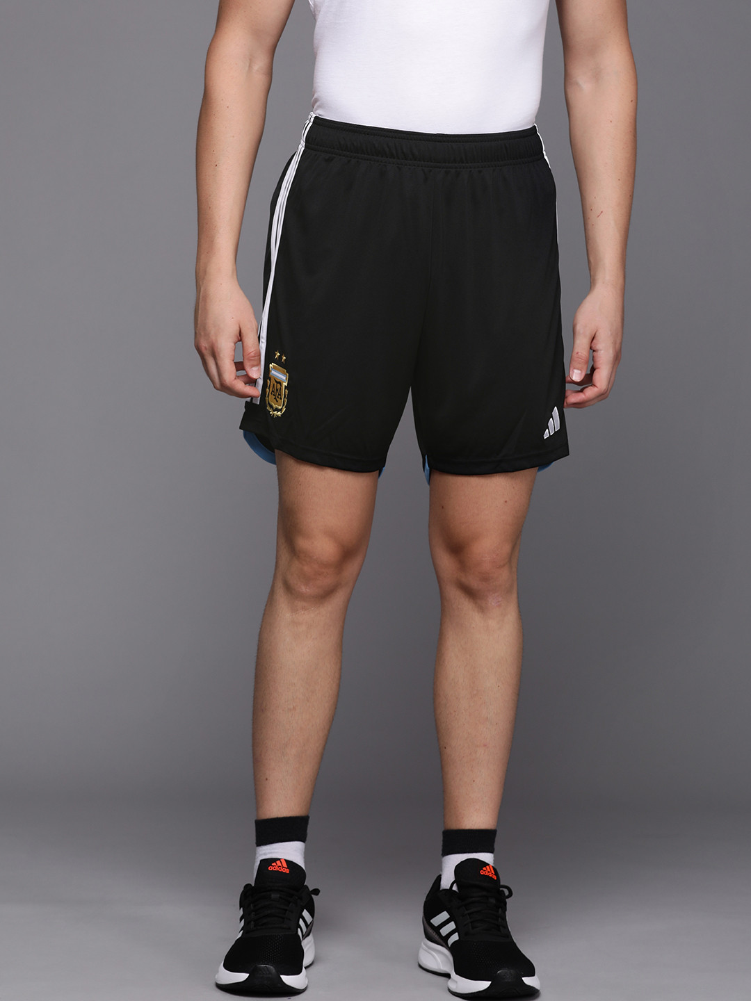 Buy ADIDAS Men Black FIFA WC22 Argentina Football Home With Side ...