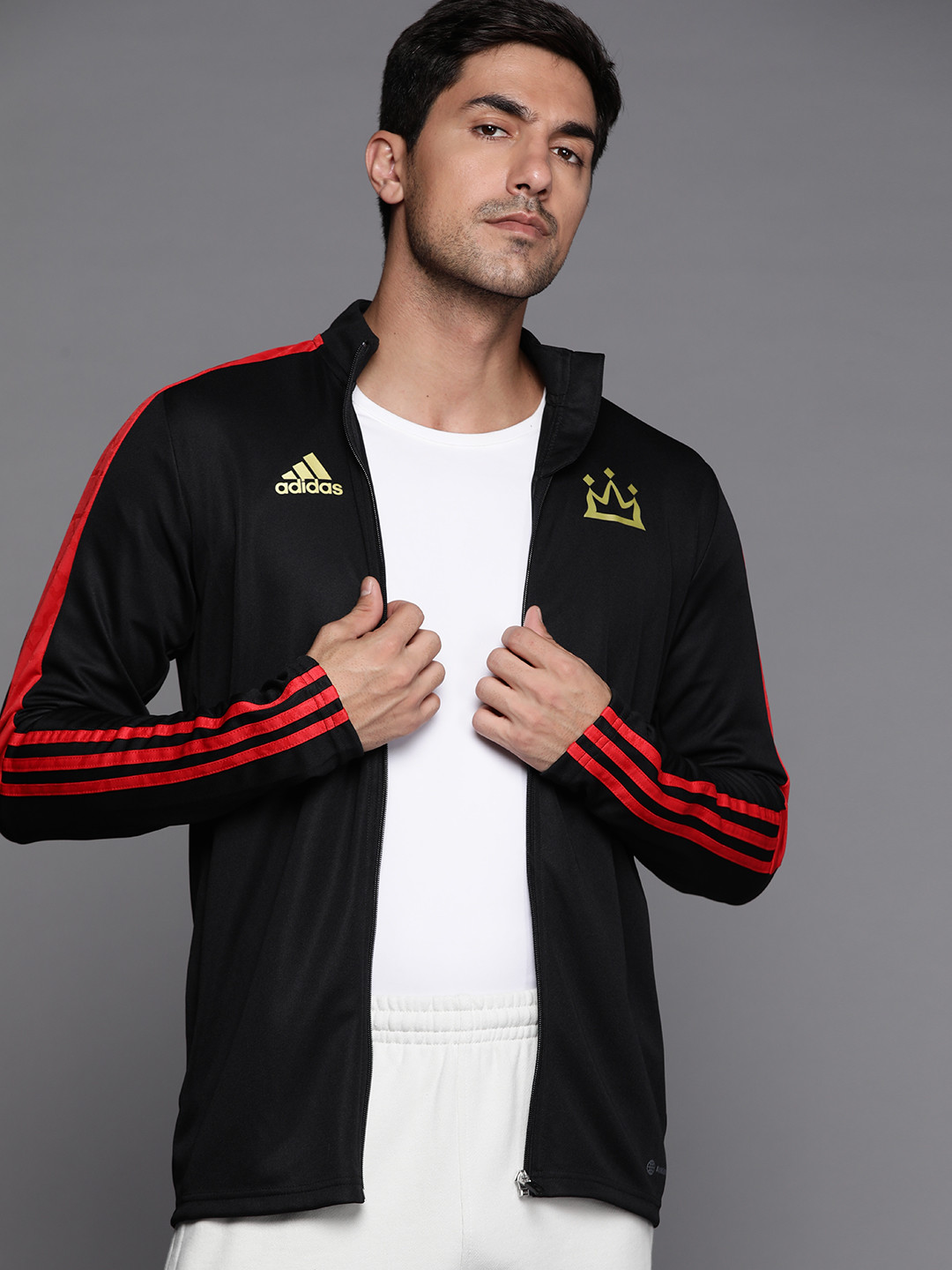 Buy ADIDAS Men Black Outdoor Sporty Jacket - Jackets for Men 18527370 ...