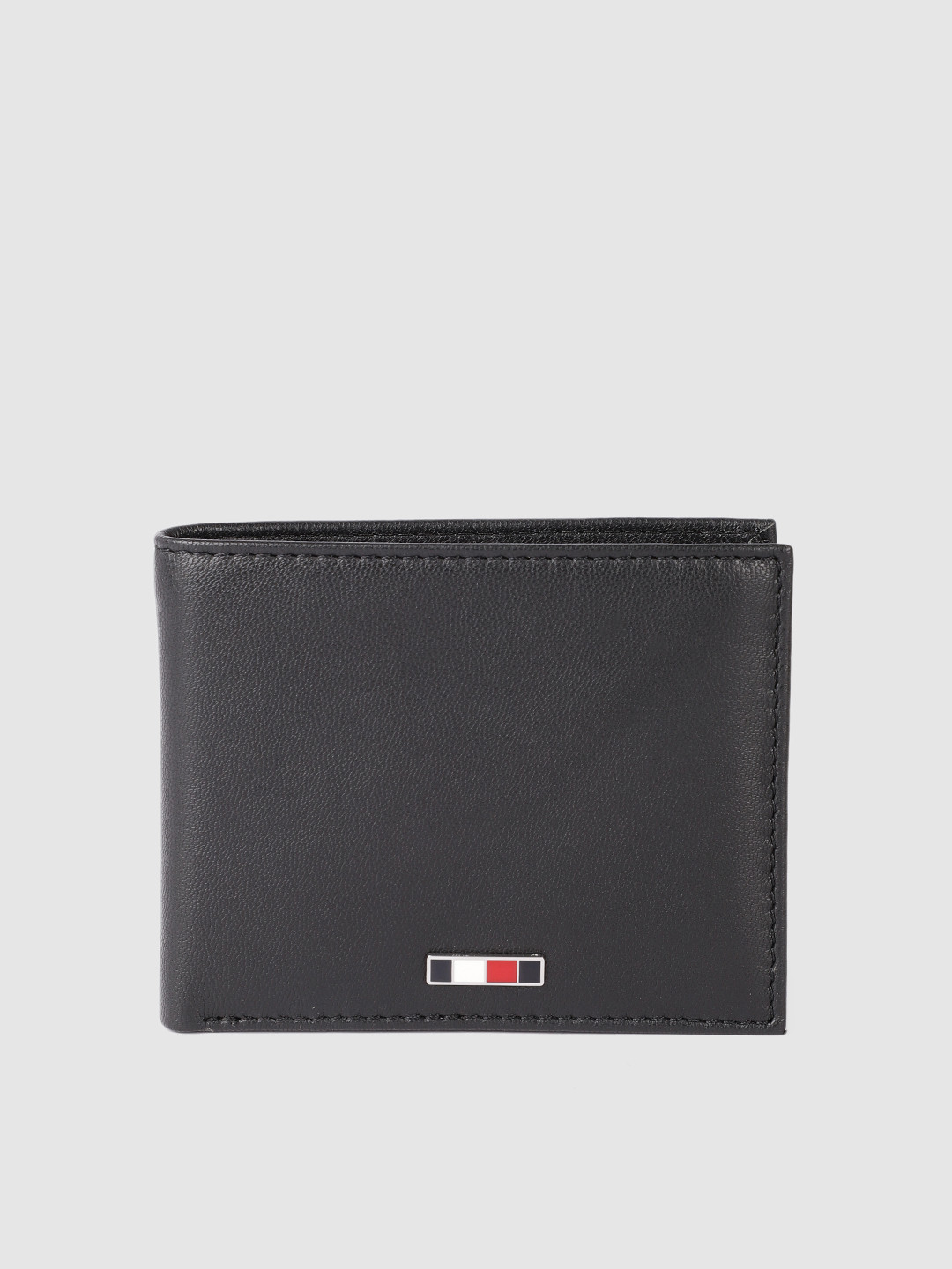 Buy Tommy Hilfiger Men Black Leather Two Fold Wallet - Wallets for Men ...