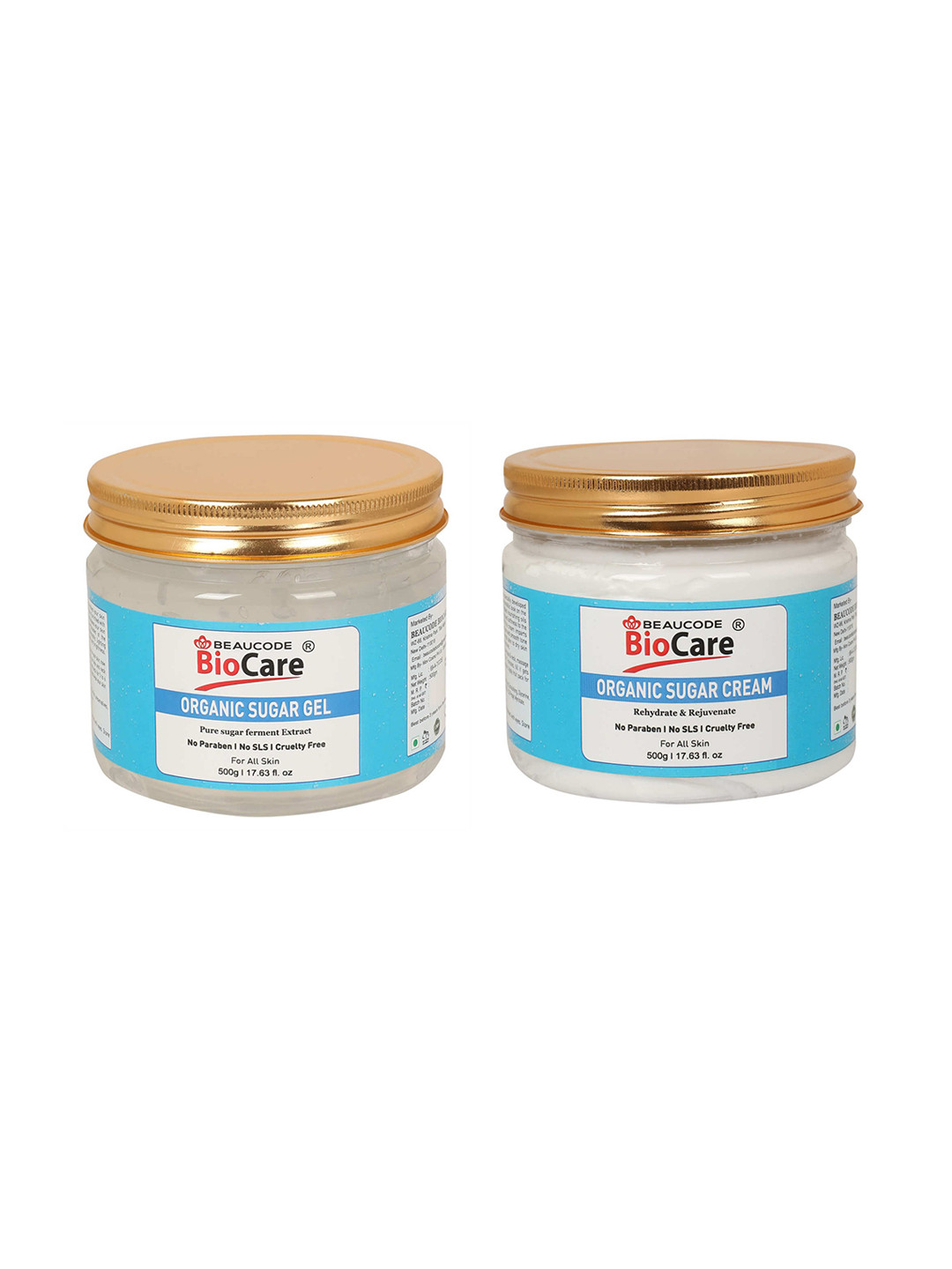 Buy BEAUCODE BIOCARE Unisex Pack Of 2 Raganic Sugar Face And Body Cream ...