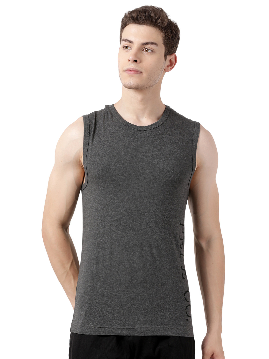Buy Pepe Jeans Men Black Solid Cotton Innerwear Undershirt Vests ...