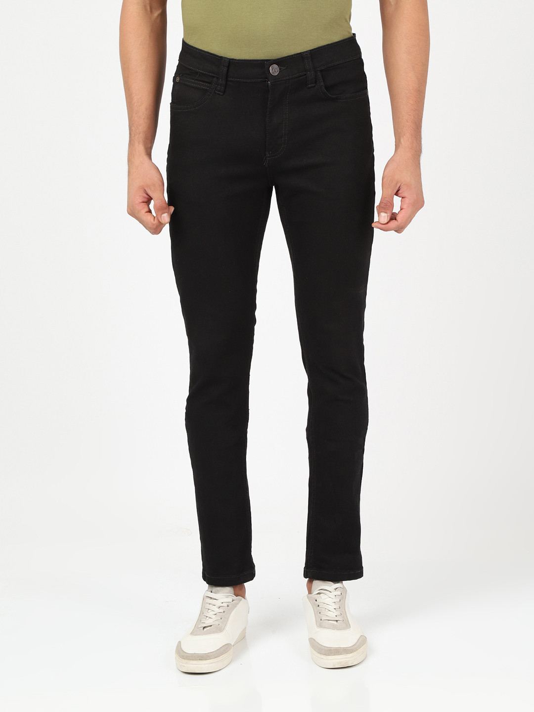 Buy Lee Men Black Bruce Skinny Fit Stretchable Jeans - Jeans for Men ...
