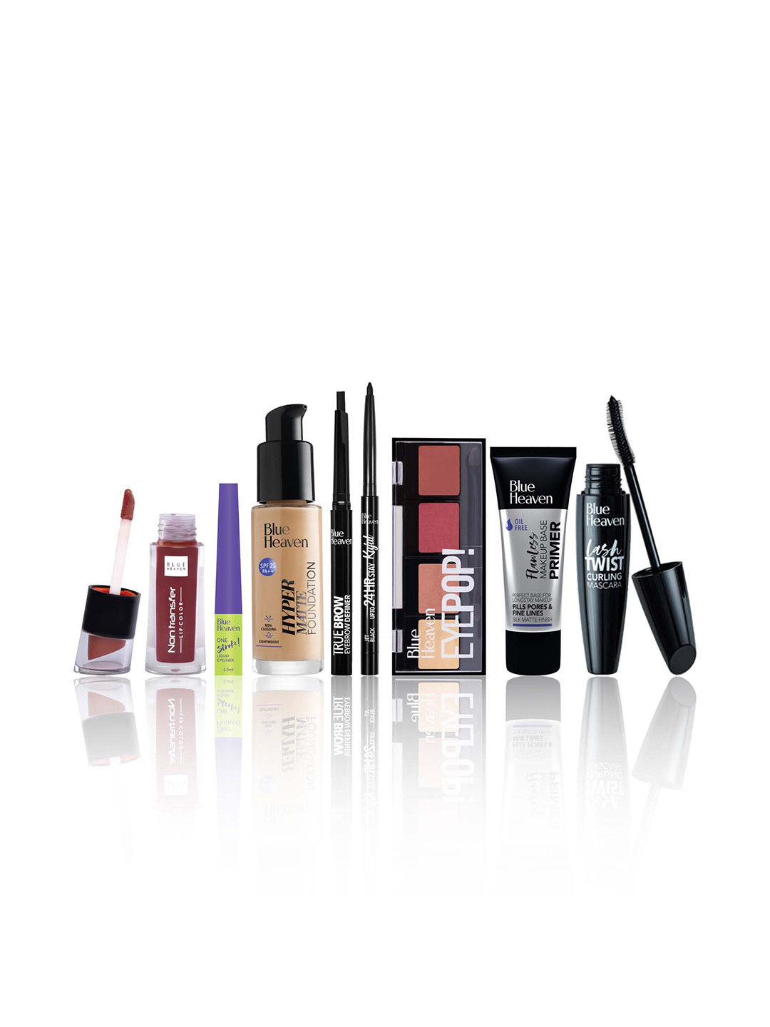 Buy Blue Heaven Festive Make Up Combo Medium Tone - Makeup Gift Set for ...