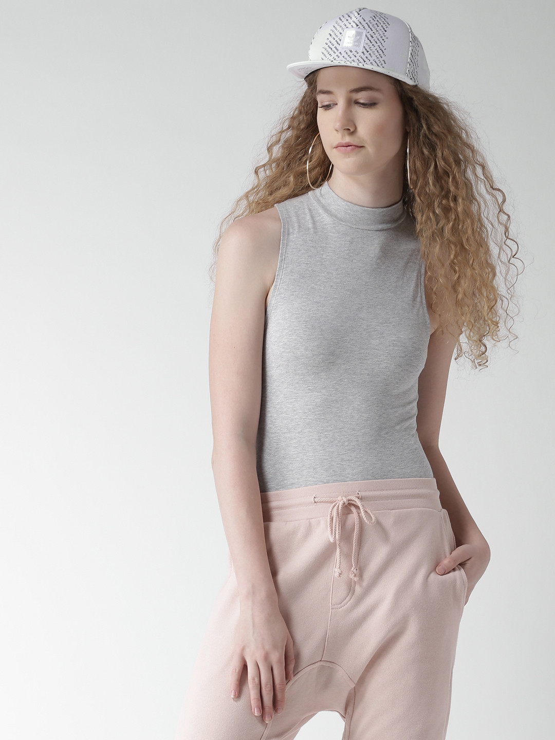 Buy FOREVER 21 Grey Melange Bodysuit - Bodysuit for Women 1857974 | Myntra