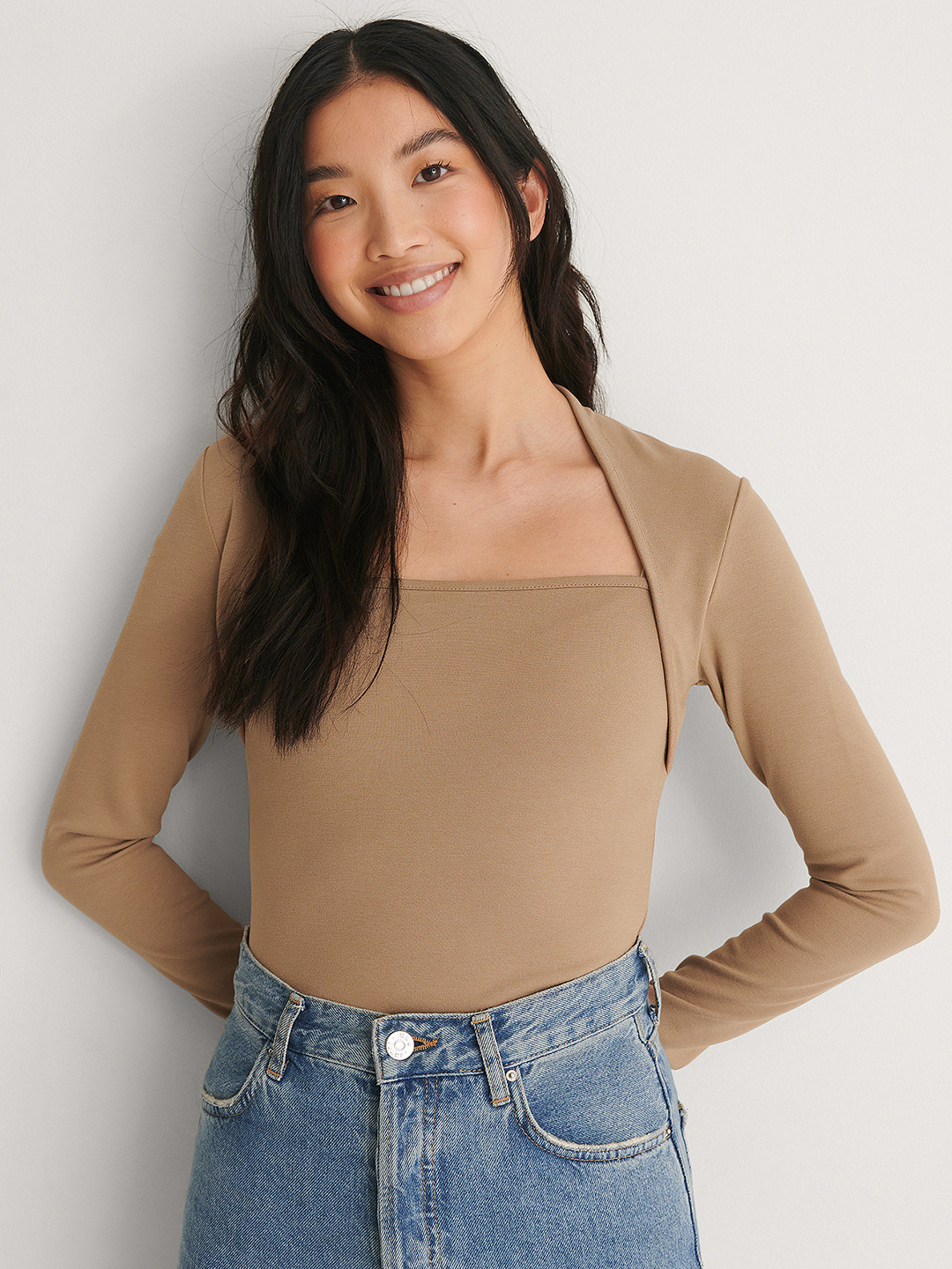 Buy NA KD Women Camel Brown Solid Top - Tops for Women 18583248 | Myntra
