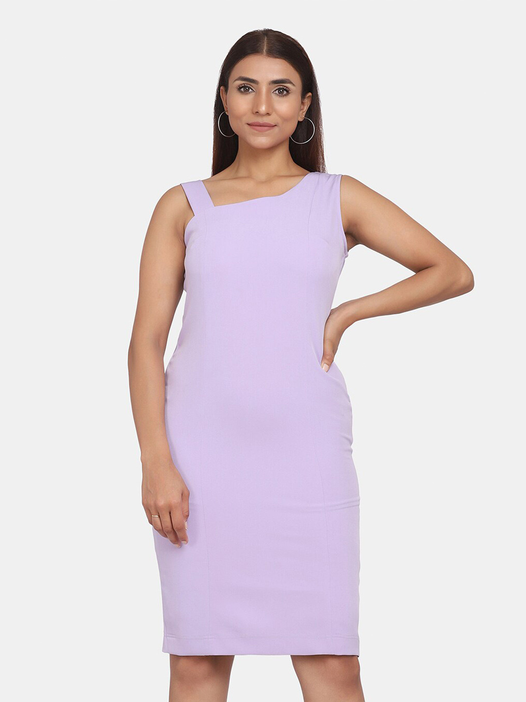 Buy PowerSutra Women Lavender Sheath Dress - Dresses for Women 18589164 ...