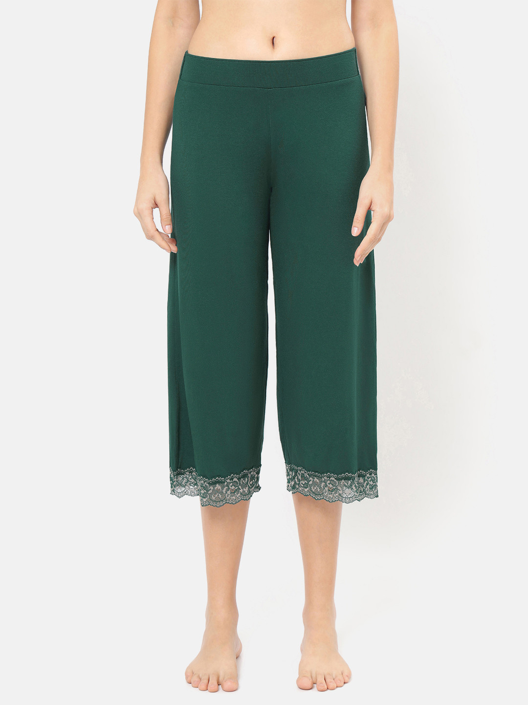 Buy Amante Women Green Capris Pyjama Bottom - Capris for Women 18592830 ...