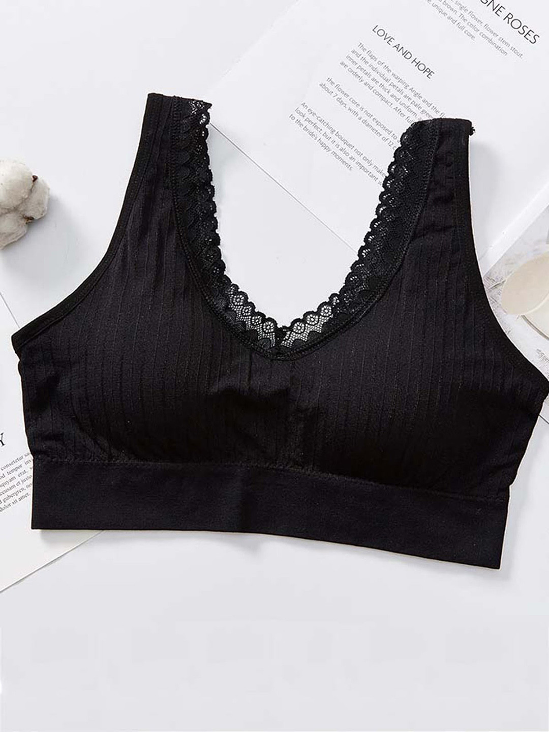 Buy URBANIC Black Bra Lightly Padded - Bra for Women 18598546 | Myntra