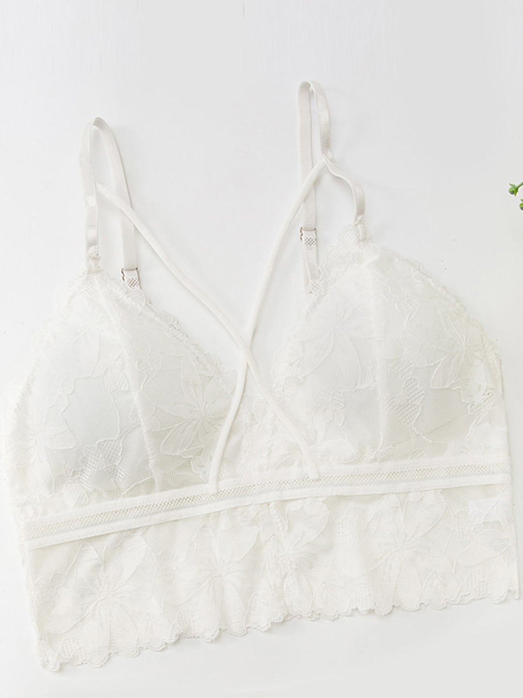 Buy URBANIC White Floral Bra Lightly Padded - Bra for Women 18598696 ...