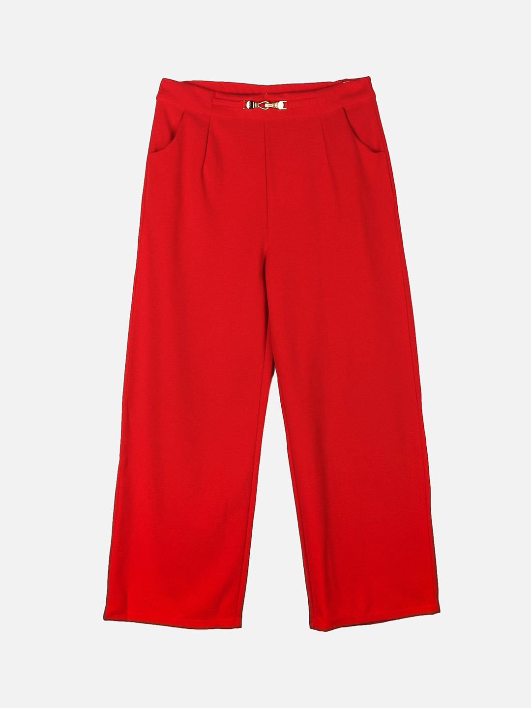 Buy Peppermint Girls Red Trousers - Trousers for Girls 18604794 | Myntra