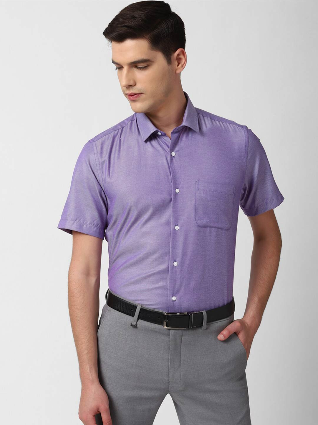 Buy Peter England Men Purple Formal Shirt - Shirts for Men 18605218 ...