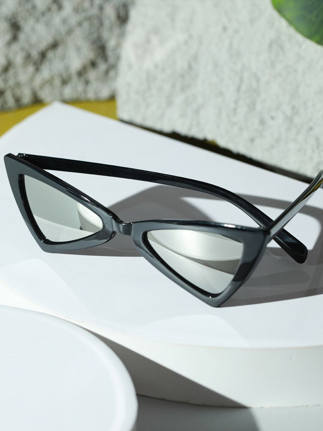Buy Jazz And Sizzle Women Grey Lens & Black Cateye Sunglasses With UV ...