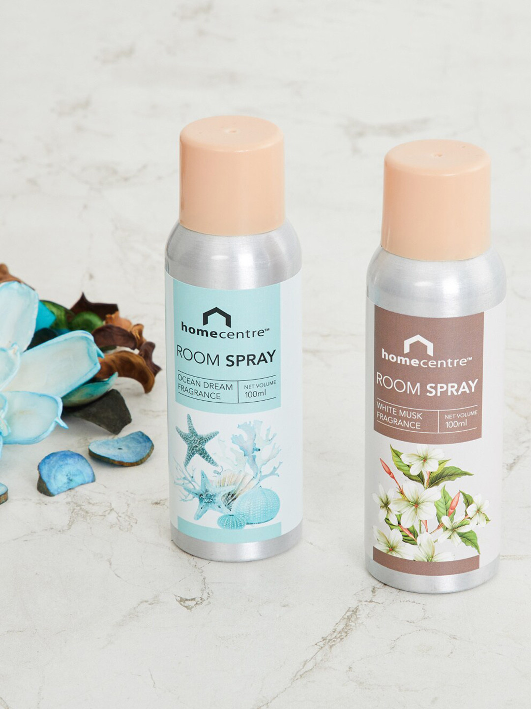 Buy Home Centre Set Of 2 Ocean Dream & White Musk Room Spray 100 Ml ...