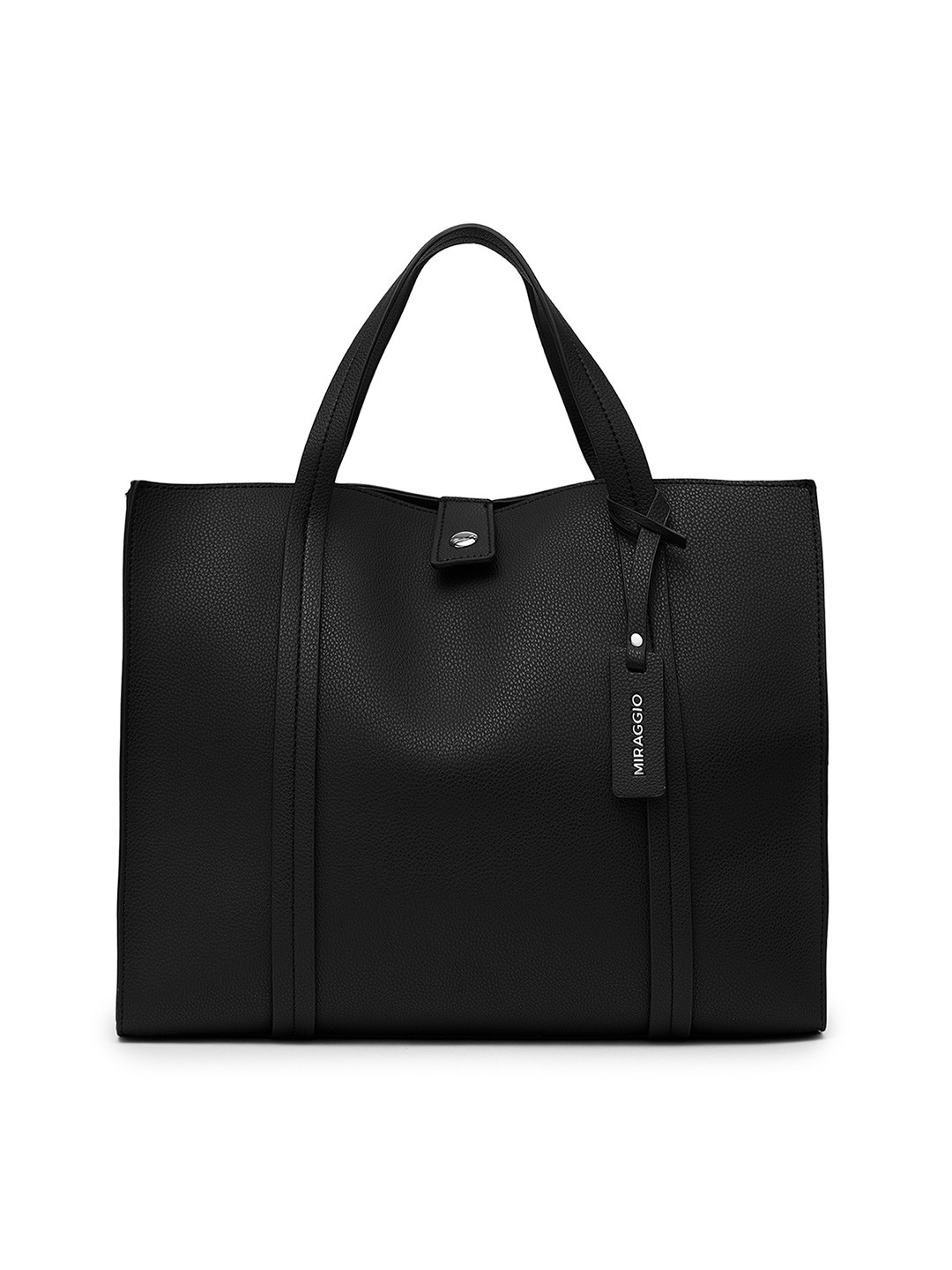 Buy MIRAGGIO Women Black Tote Bag - Handbags for Women 18618320 | Myntra