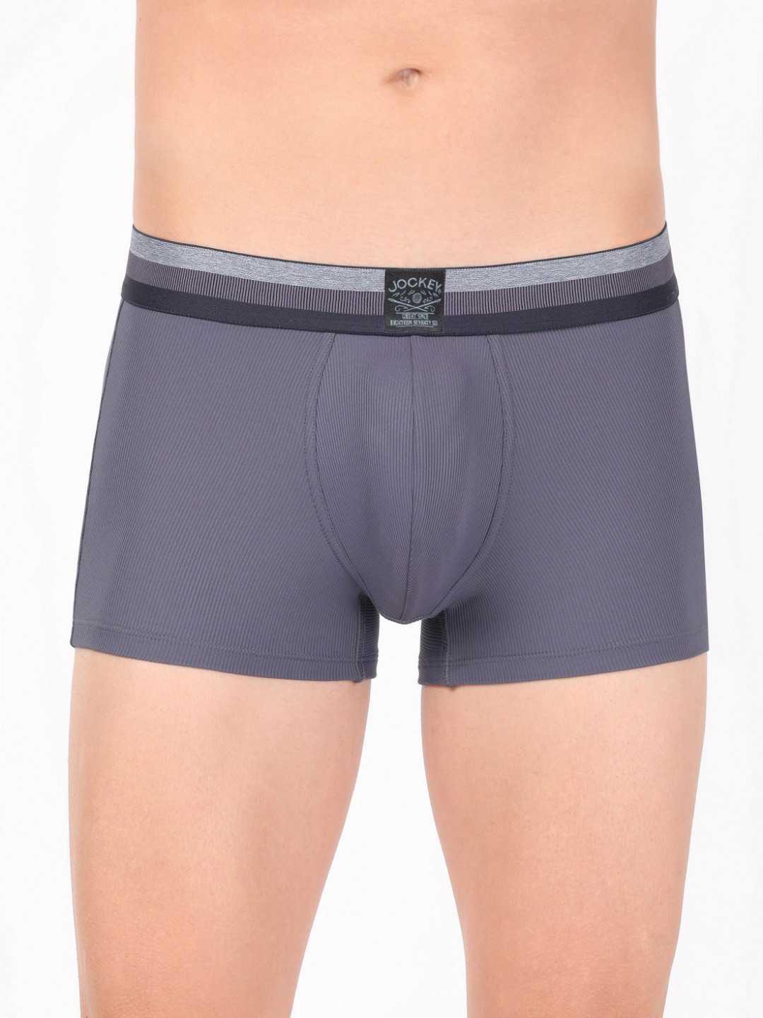 Buy Jockey Men Grey Solid Trunk HG14 0105 GRSTN - Trunk for Men ...