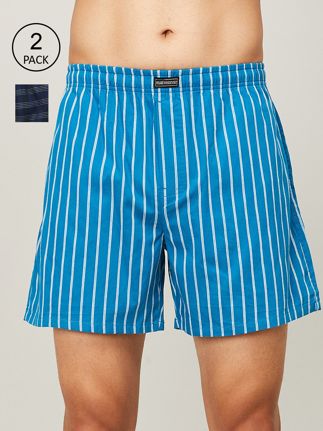 Buy Fame Forever By Lifestyle Men Pack Of 2 Assorted Striped Boxers ...