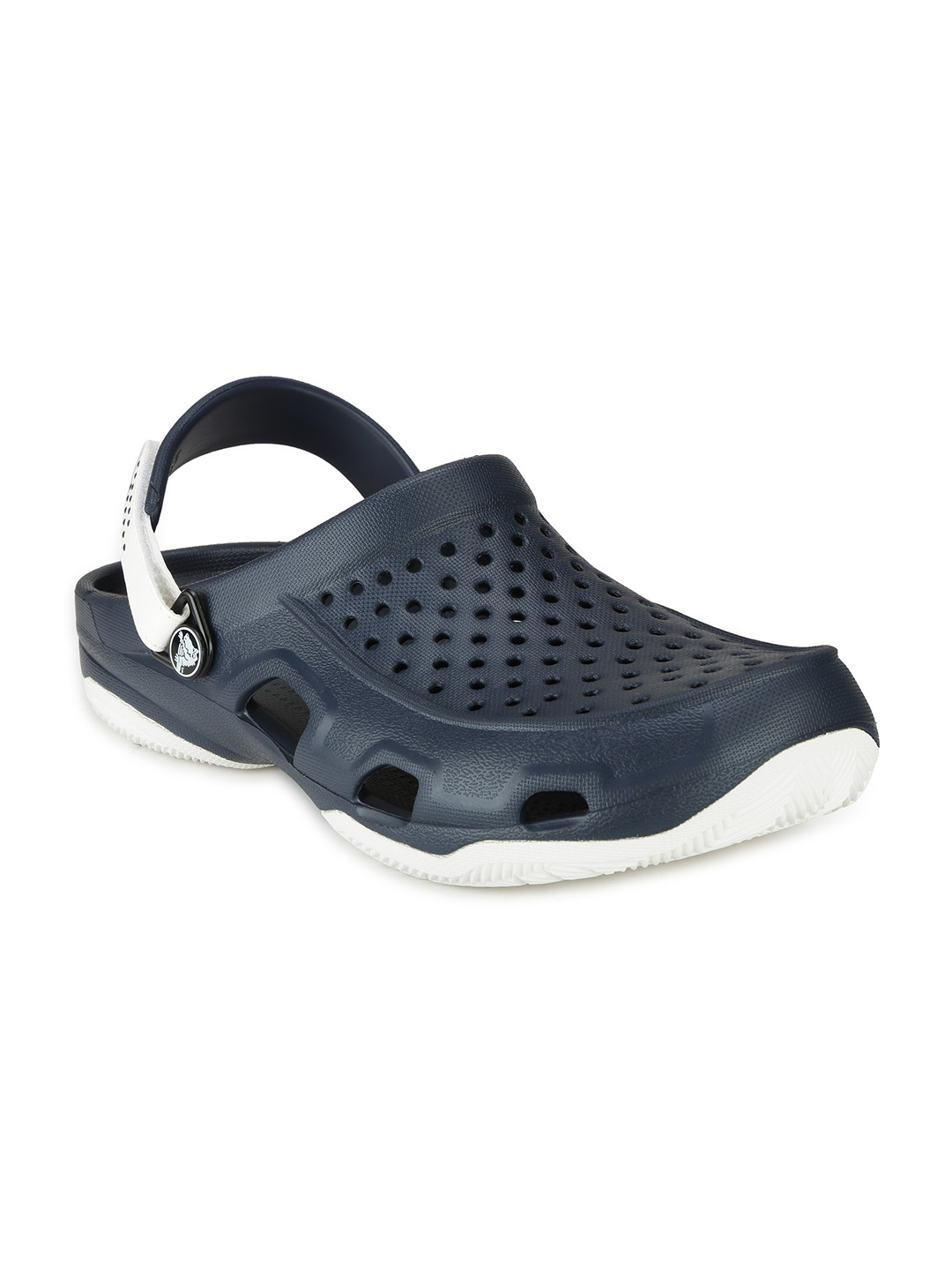 Buy Crocs Men Navy Swiftwater Deck Clogs - Flip Flops for Men 1864366 ...