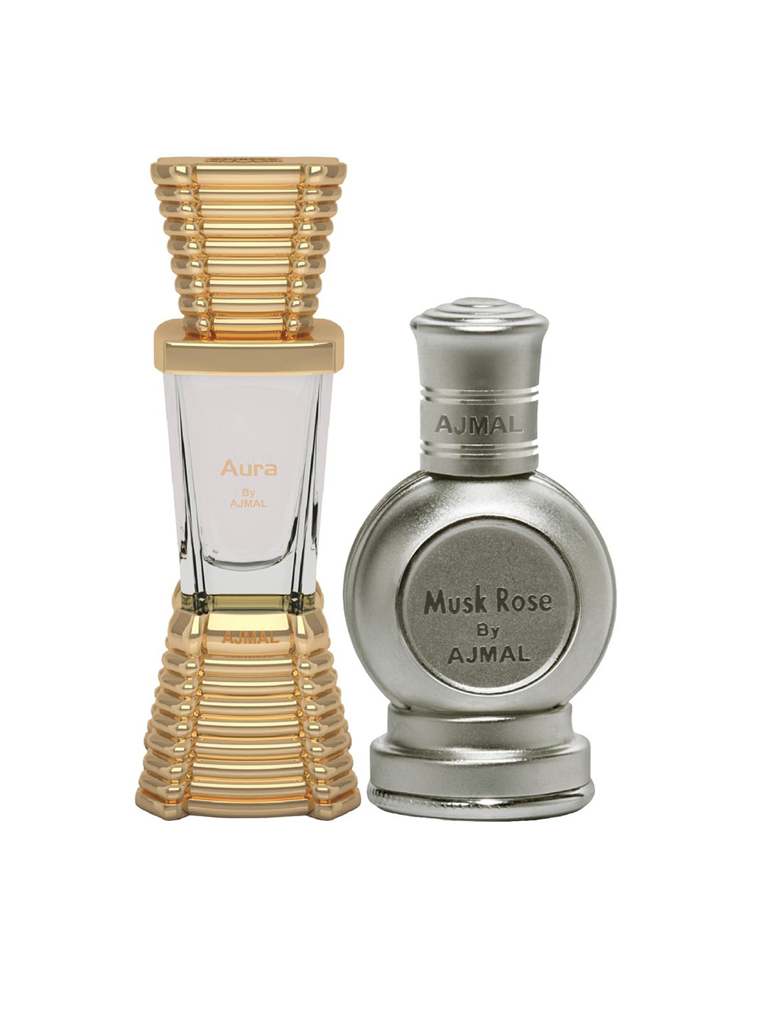 Buy Ajmal Set Of 2 Concentrated Perfumes Musk Rose 12ml & Aura 10ml ...