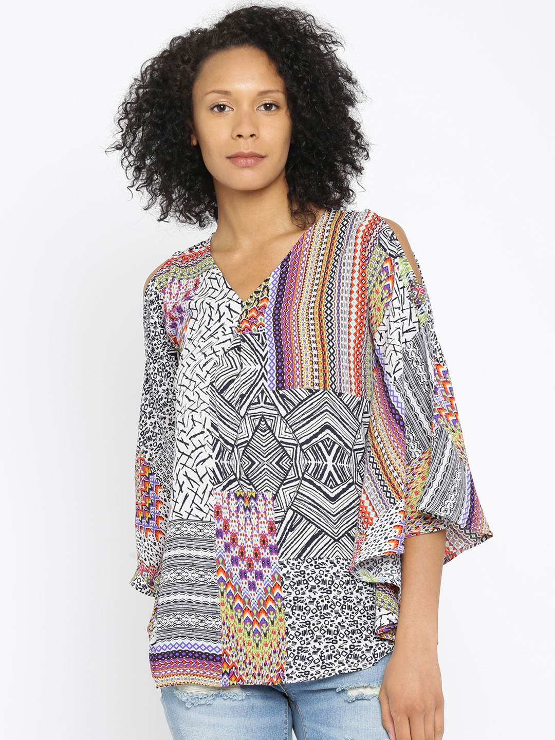 Buy AND Women Multicoloured Printed Kaftan Top - Tops for Women 1864622 ...