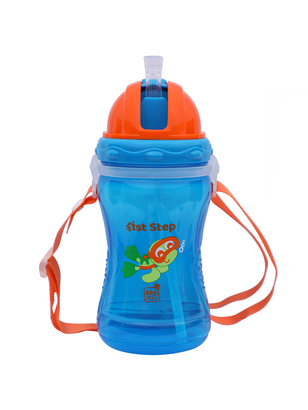 Buy 1st Step Infant Blue & Orange Printed Baby Sipper - Baby Sippers ...