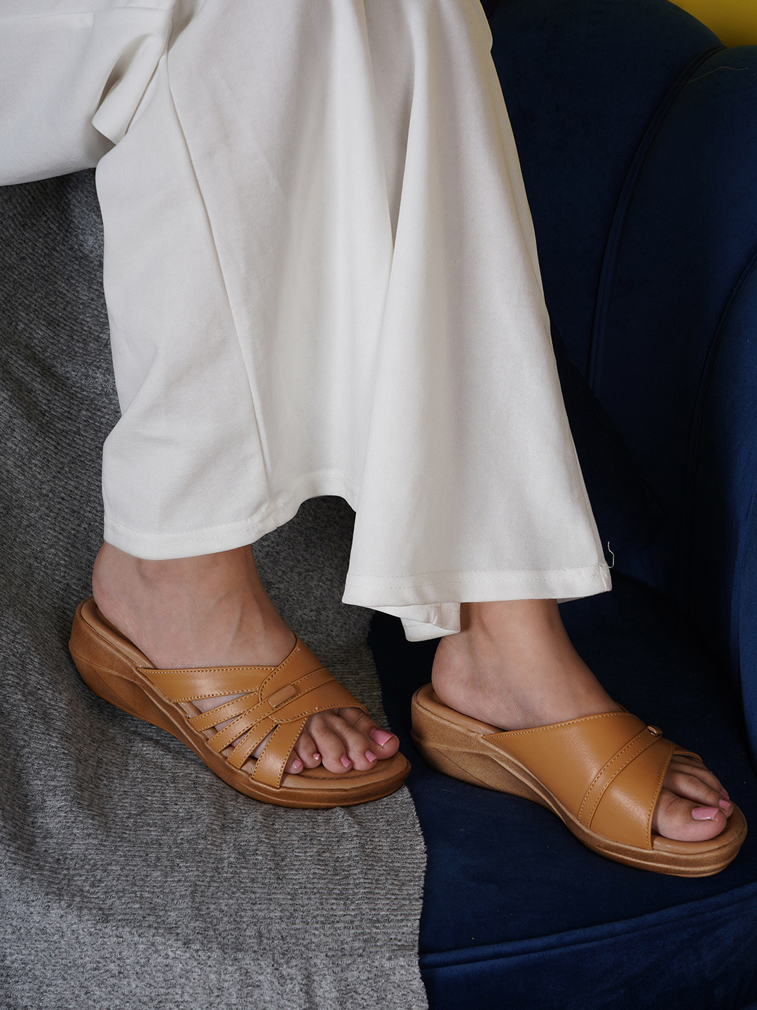 Buy VEILLE Women Beige Open Back Sandals - Heels for Women 18656548 ...