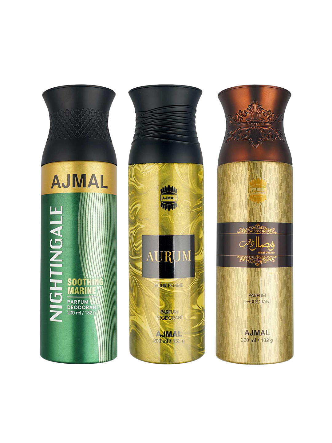 Buy Ajmal Pack Of 3 Parfum Deodorant 200ml Each - Fragrance Combo for ...