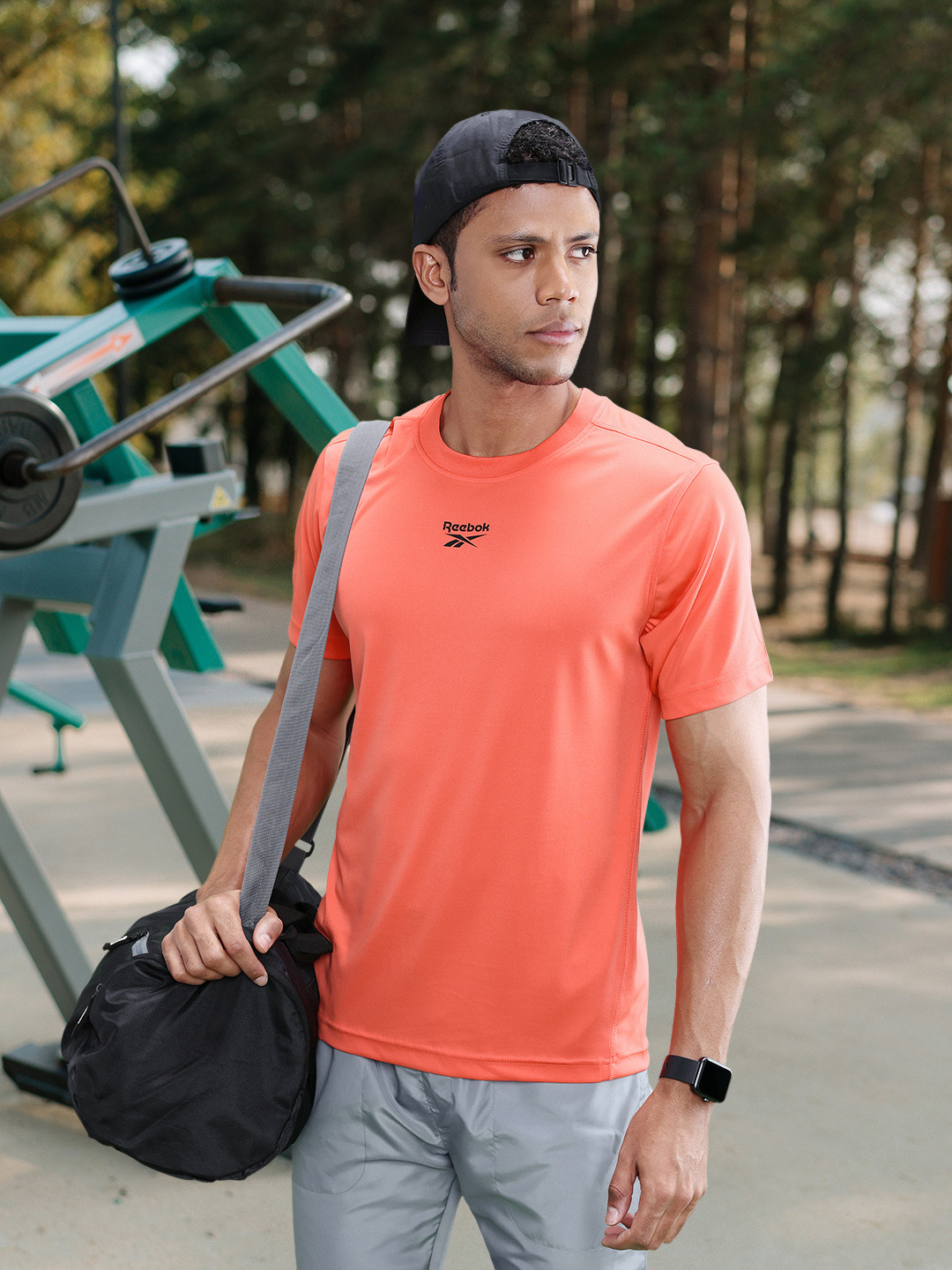 Buy Reebok Men Brand Logo Printed Training Speedwick T Shirt - Tshirts ...