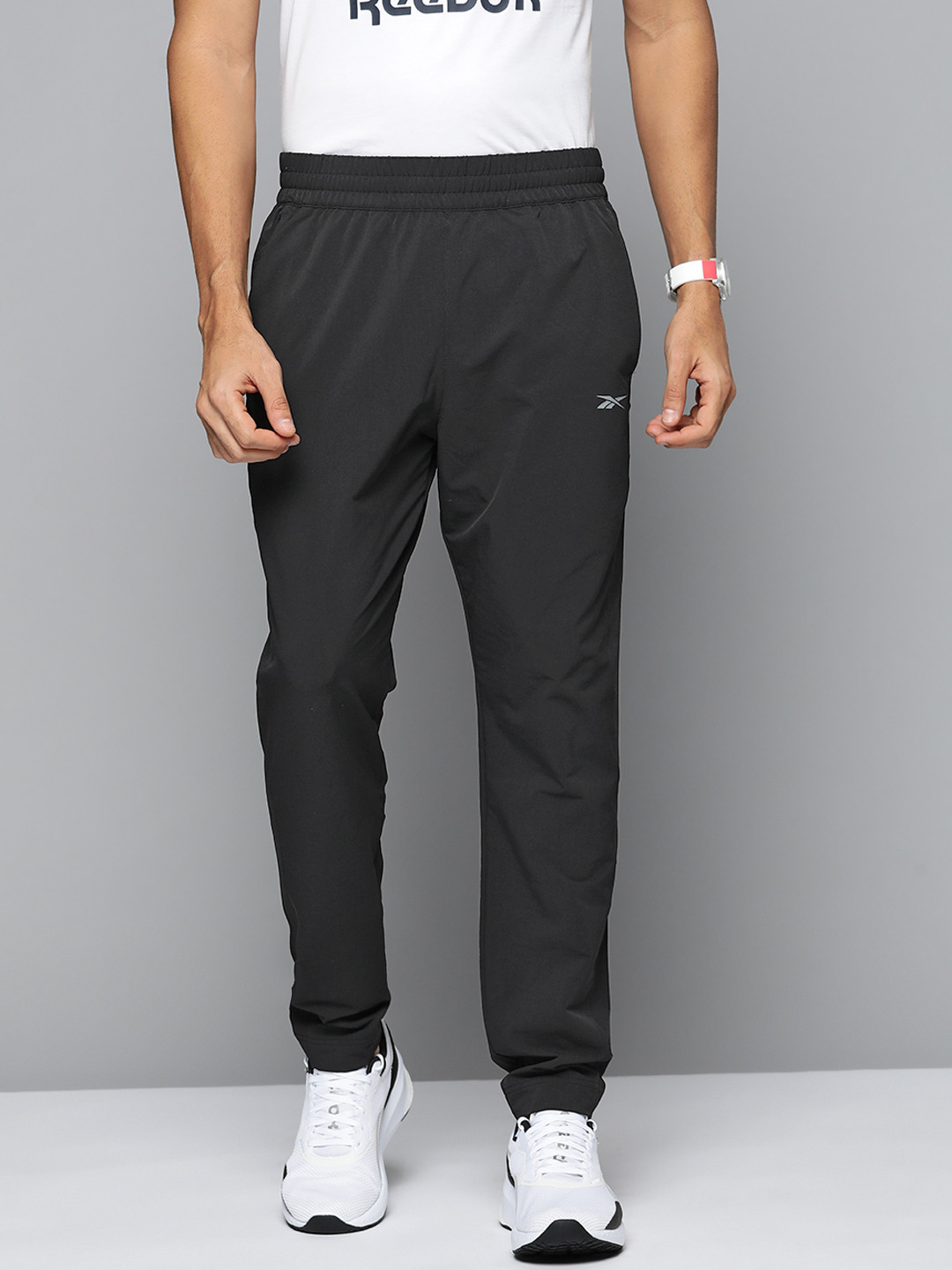 Buy Reebok Men Black Training Speedwick Track Pants - Track Pants for ...