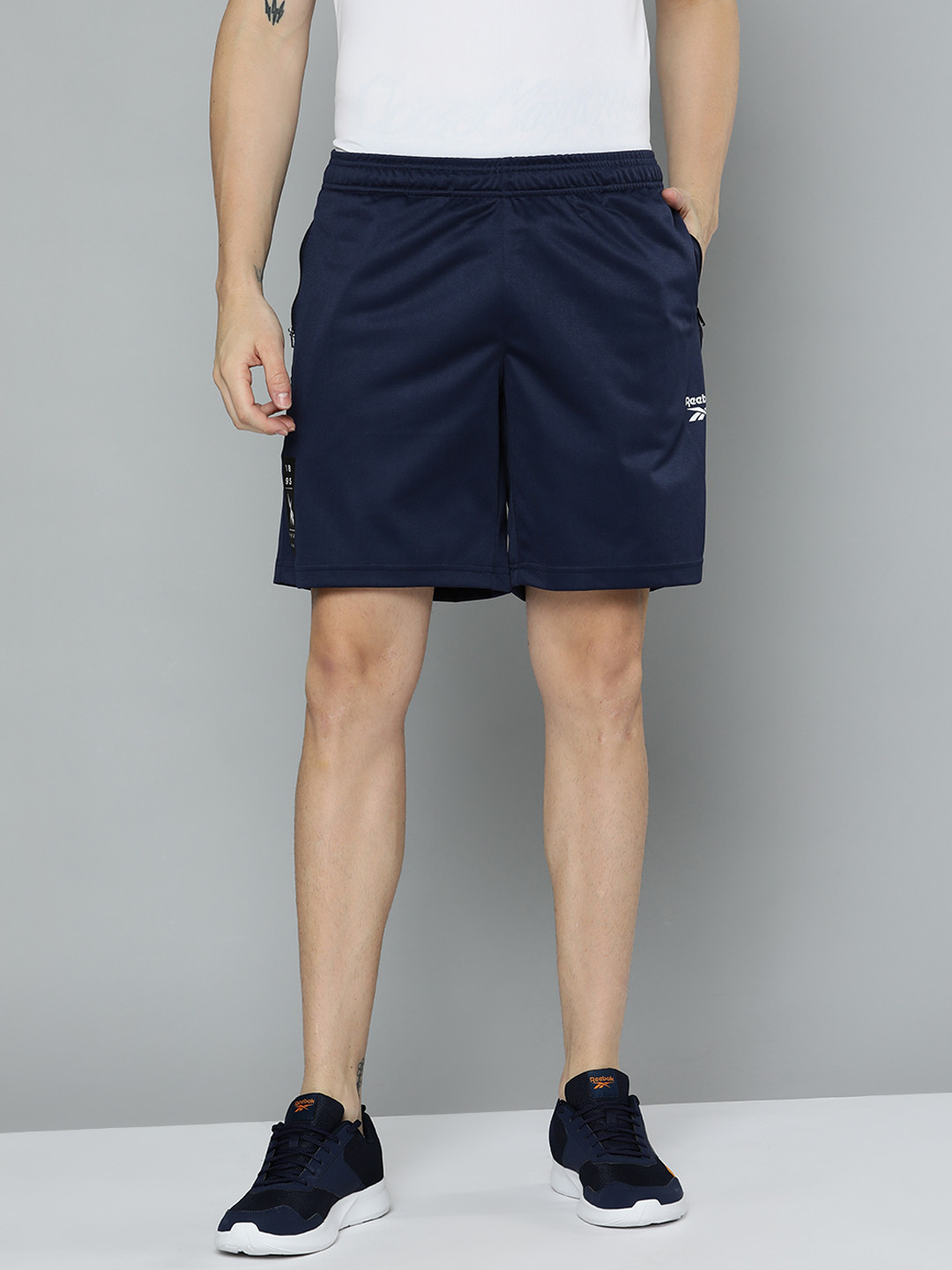 Buy Reebok Men Navy Blue Tag Training Sports Shorts - Shorts for Men ...