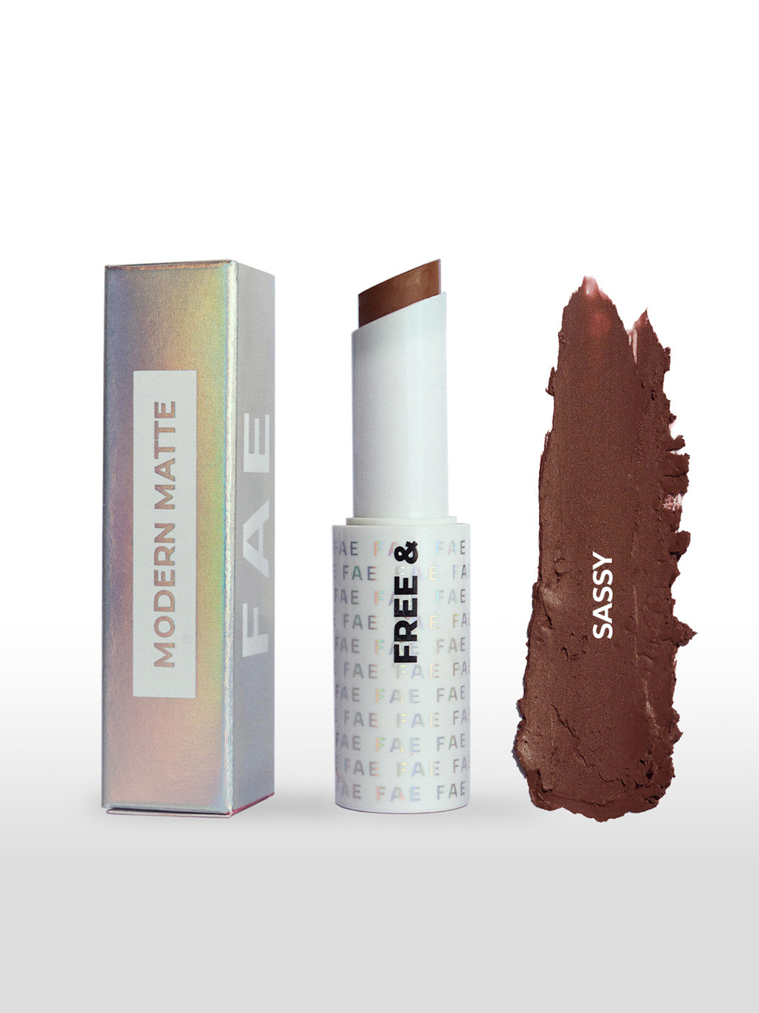 Buy FAE BEAUTY Modern Matte Lipstick 3.5 G Shade Sassy (Walnut Brown ...